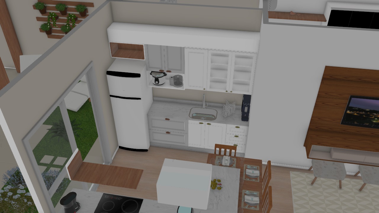 Garden RNI medidas corretas muro quintal de Heloisa Pavinato - Mooble