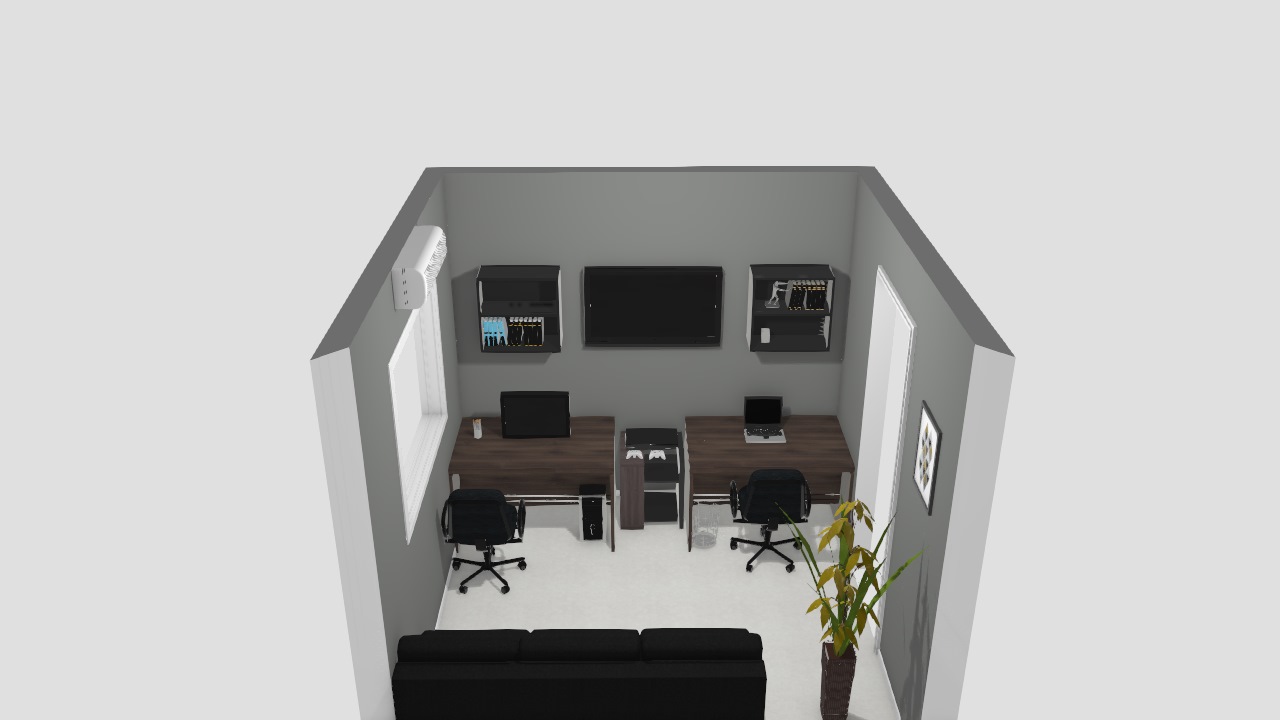 Sala de Estar/Escritório 3x3 de krigor - Mooble