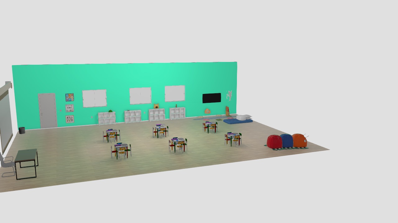 Planta Baixa: Sala de Aula - Educação Infantil de Silene - Mooble